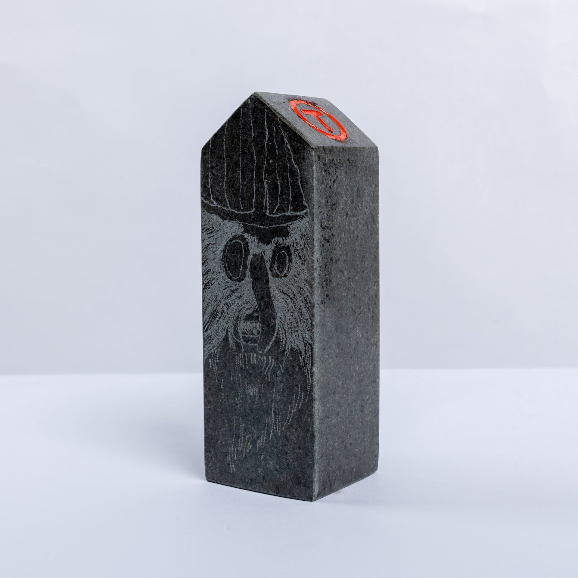 Miniature andesite Kilometer stone – Via Transilvanica Shop